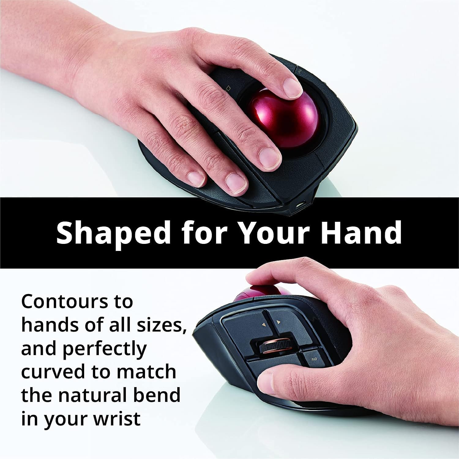 Buy ELECOM Wired / Wireless / Bluetooth Finger-Operated Trackball Mouse ...