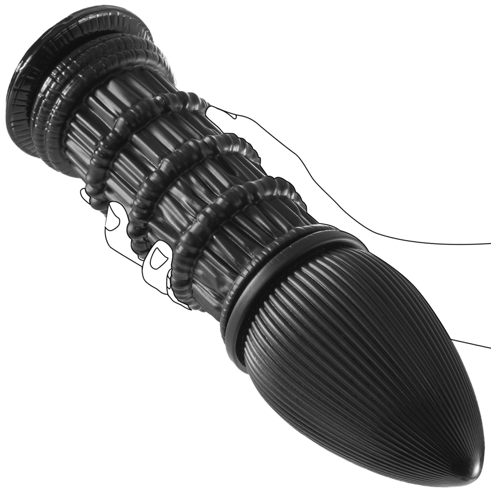 1437 Xxxl Extra Huge Thick Wide Girth Butt Plug Anal