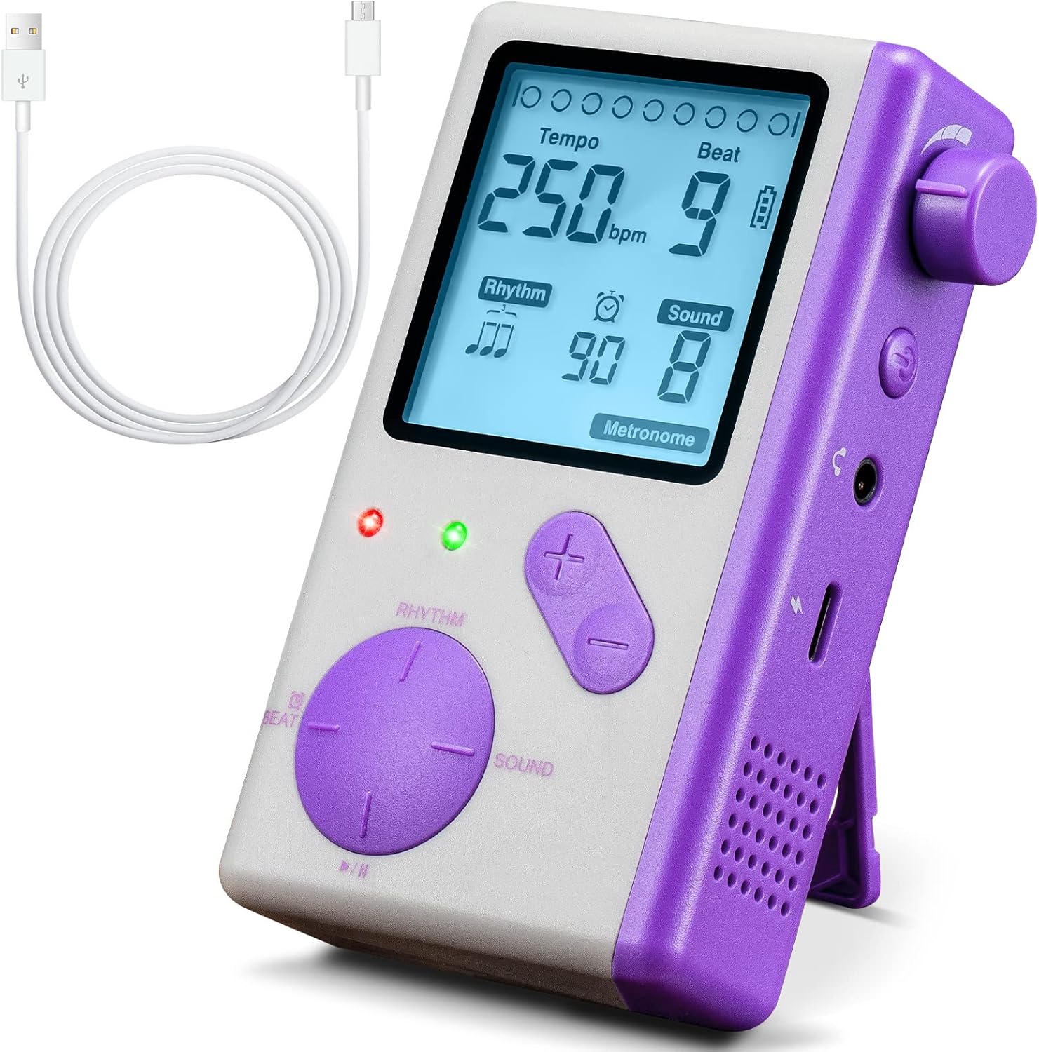 Amazon.com: POGOLAB Digital Rechargeable Metronome Tone Generator Timer ...