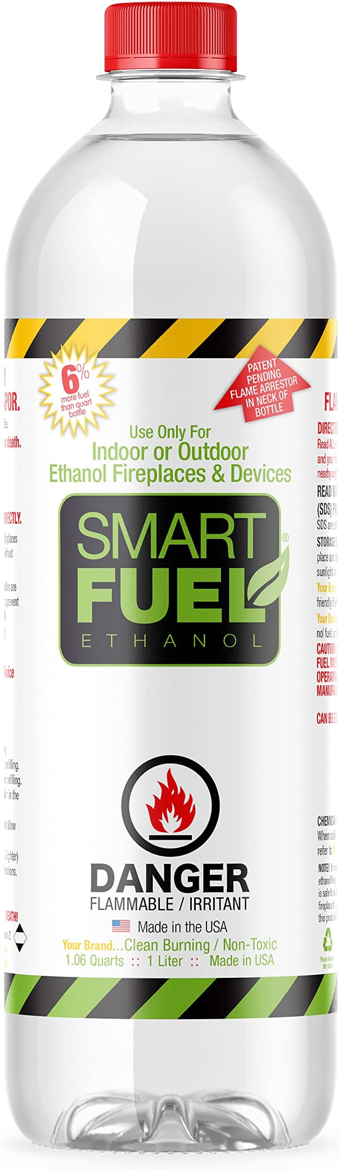 Amazon.com: FIRESOL High Purity Ethanol 1 Liter - Bioethanol Fuel for ...