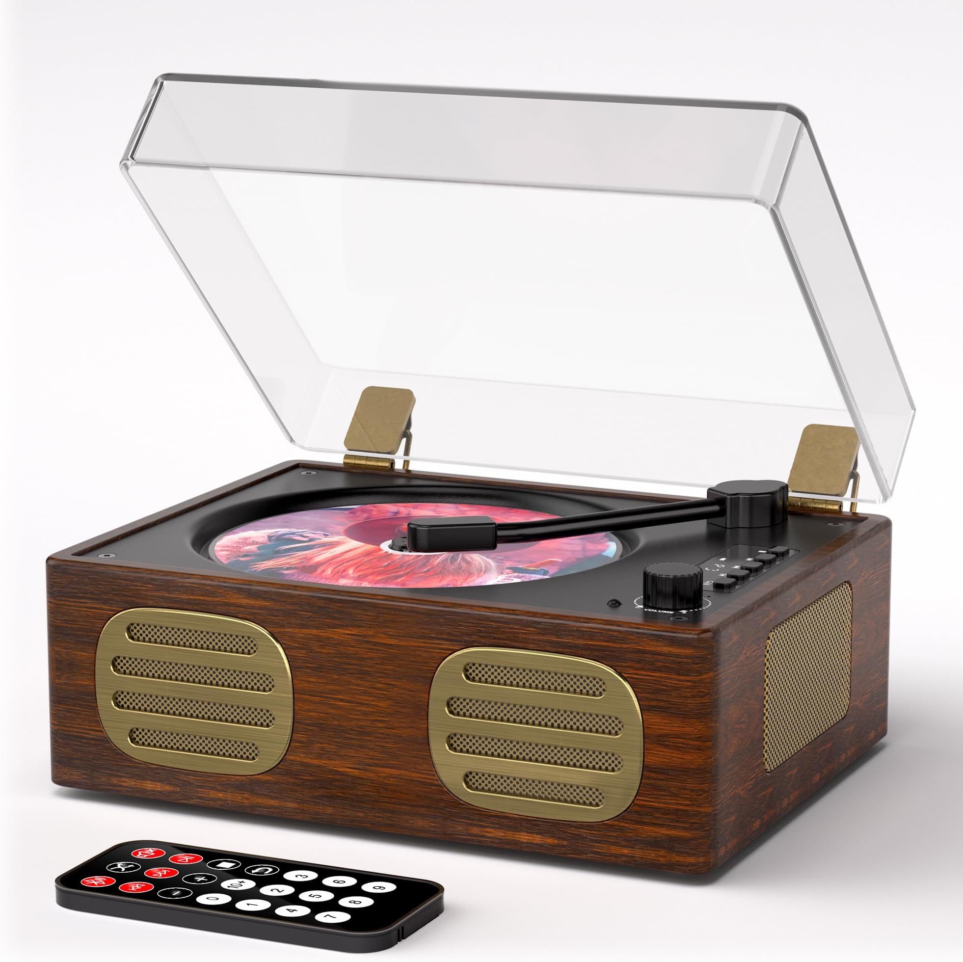 Amazon.com: CD Player for Home with Speakers, Bluetooth Output ...