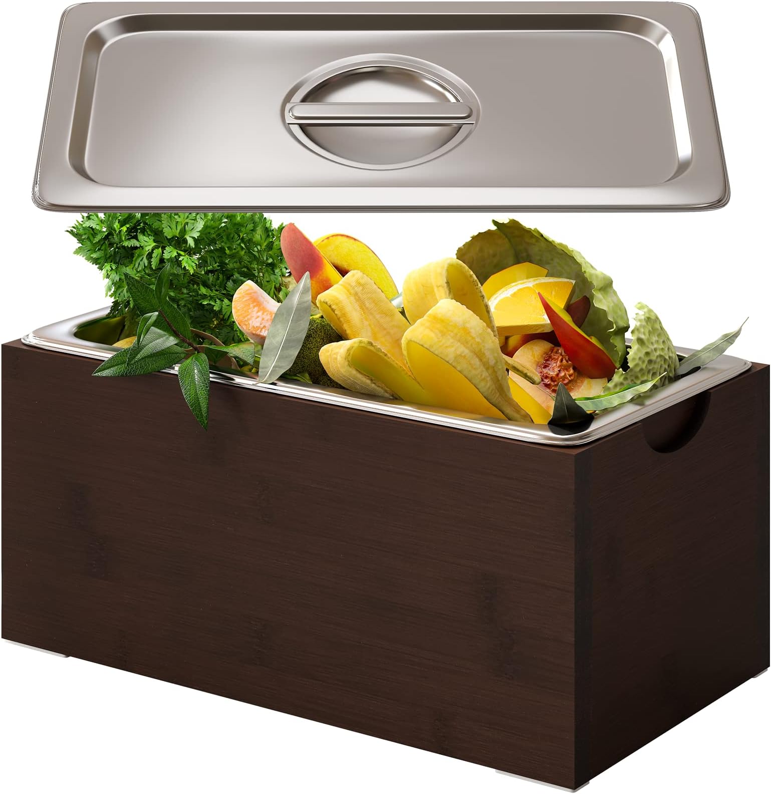 Amazon.com : Compost Bin Kitchen, 1.6 Gal-Kitchen Compost Bin ...