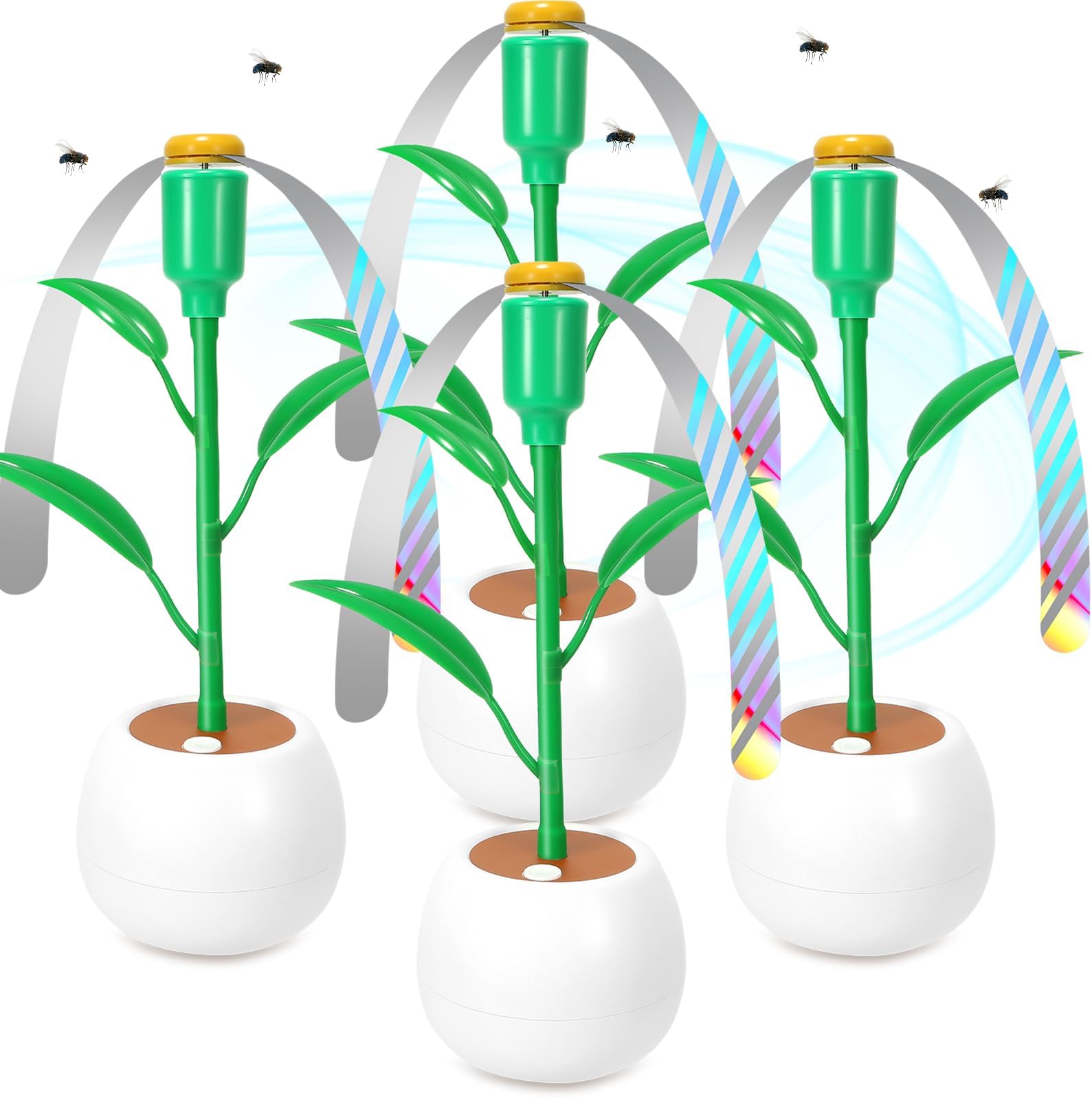 Amazon.com: VAIPI 5 Pack Fly Fans for Tables, Outdoor Indoor Portable ...