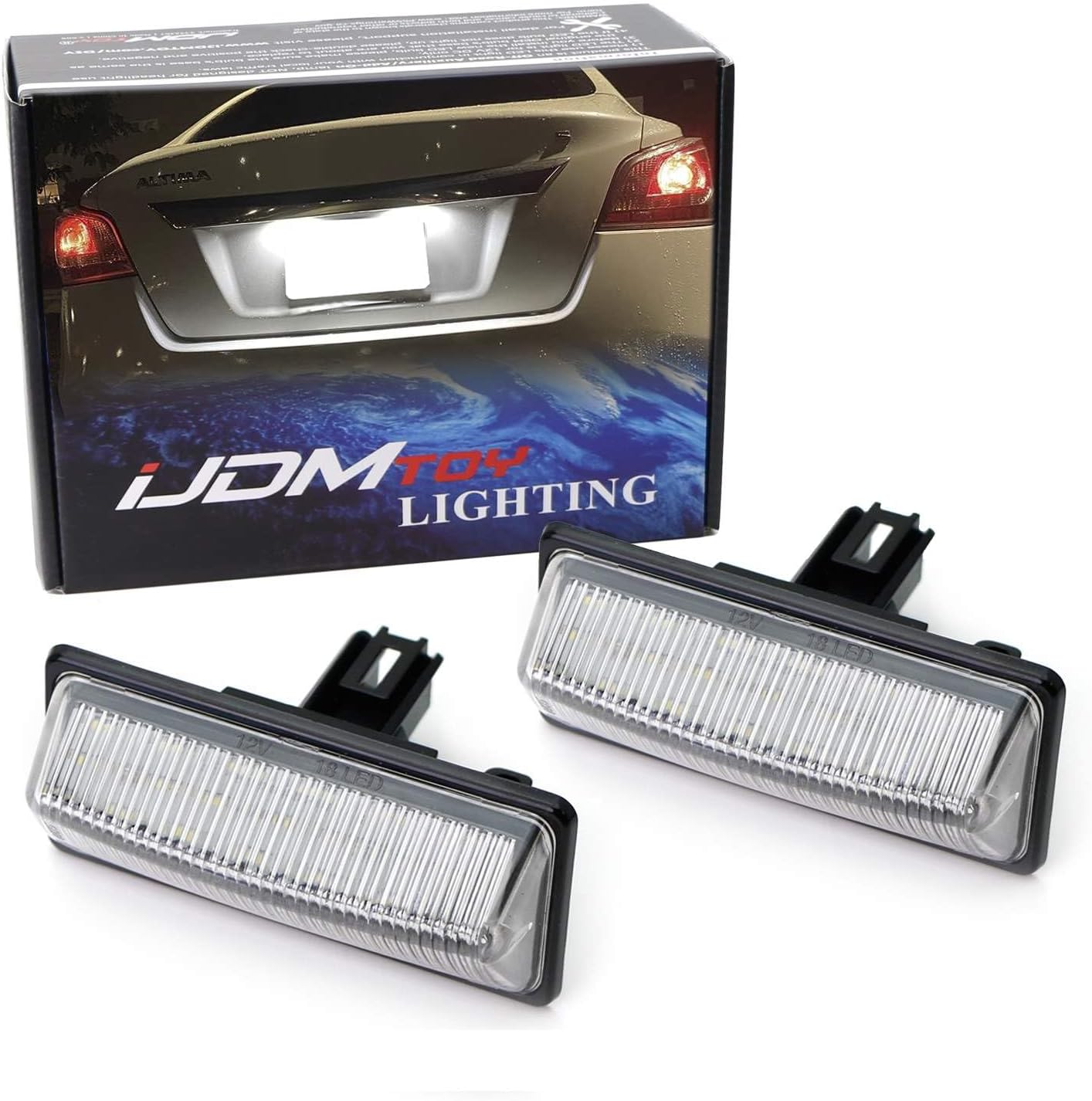 Amazon.com: License Plate Lights Rear Number Lamps Fit Nissan Altima ...