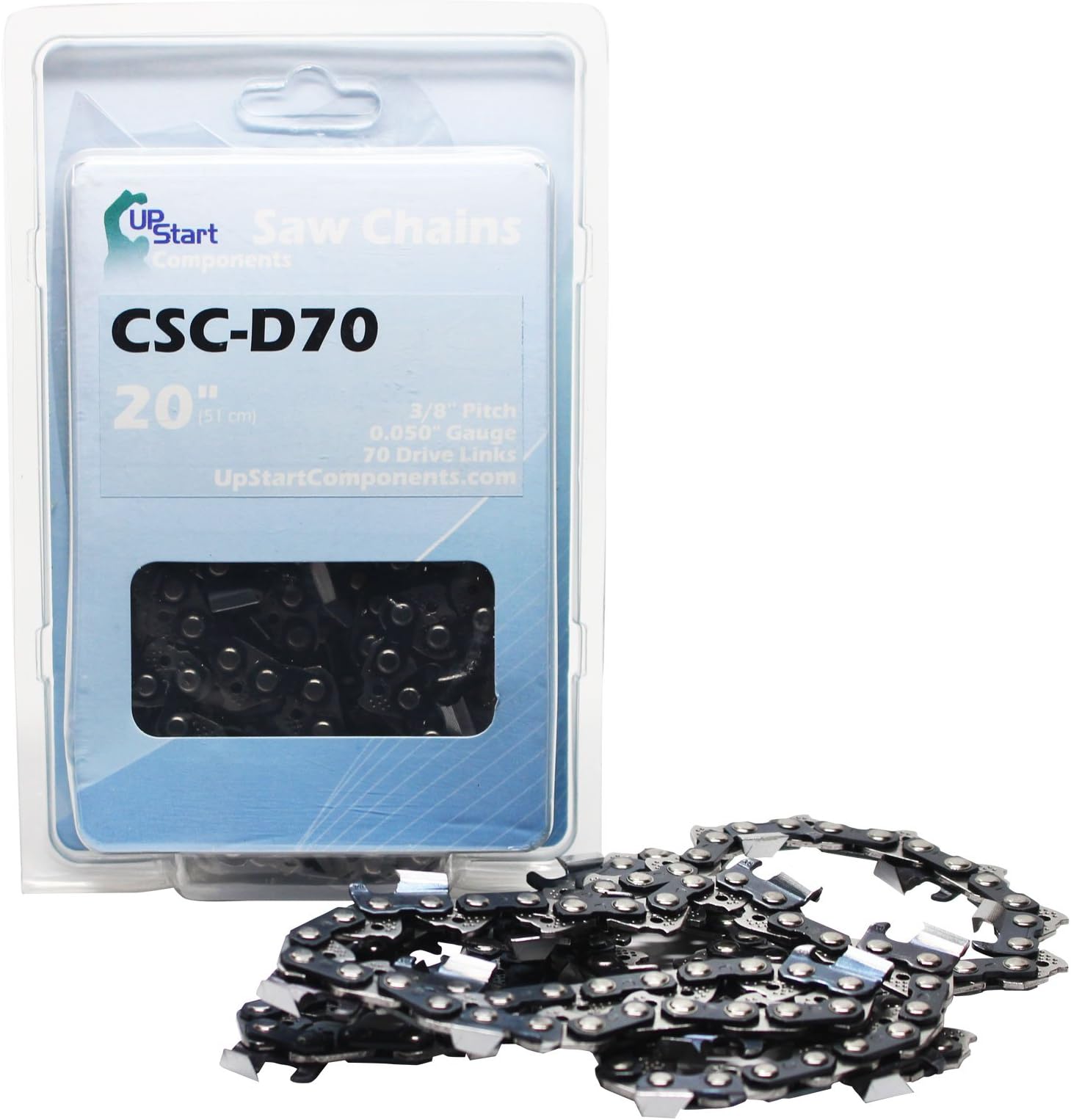 Amazon.com: UpStart Components 2-Pack 20" Full Chisel Saw Chain for ...