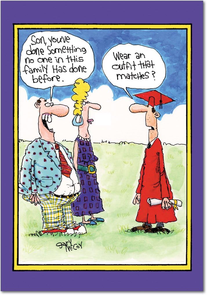 Match Outfit Graduation Joke Card : Amazon.ca: Office Products