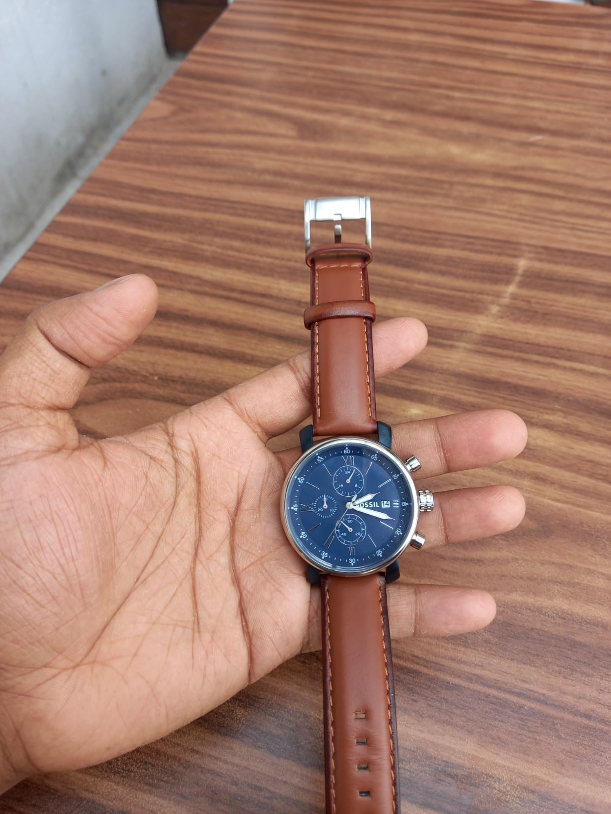 Fossil Rhett Analog Blue Dial Men's Watch-BQ2163 : Amazon.in: Fashion