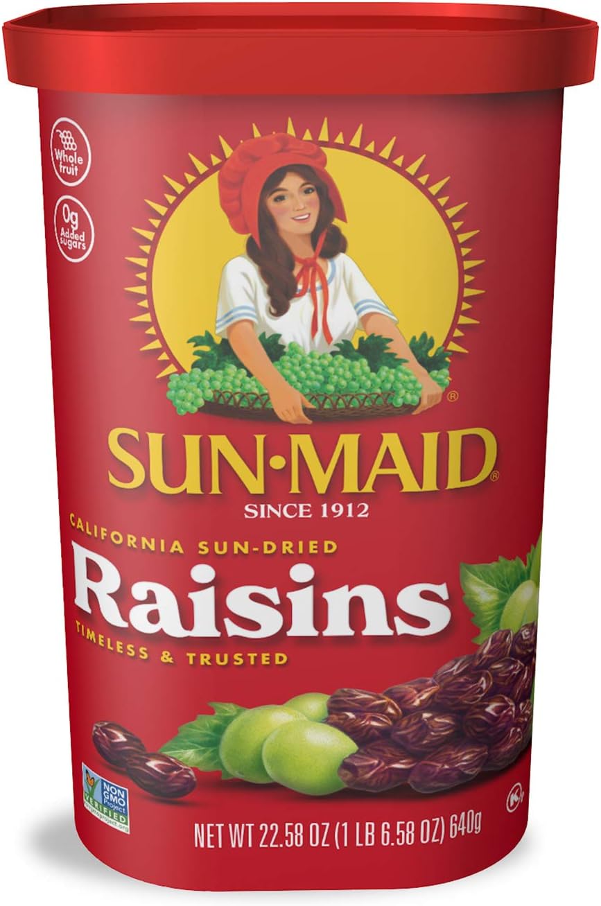 Amazon.com: Sun-Maid Raisins, 20 Oz : Grocery & Gourmet Food