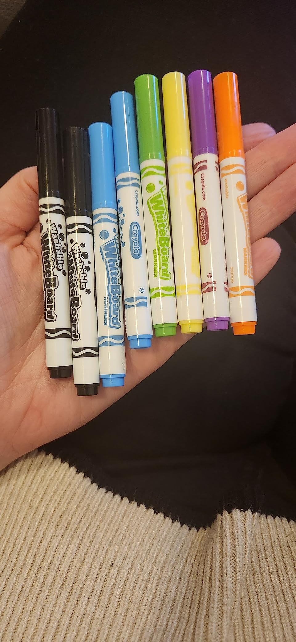 CRAYOLA 98 8676 Whiteboard and 8 Washable Marker Set, Creativity on The ...