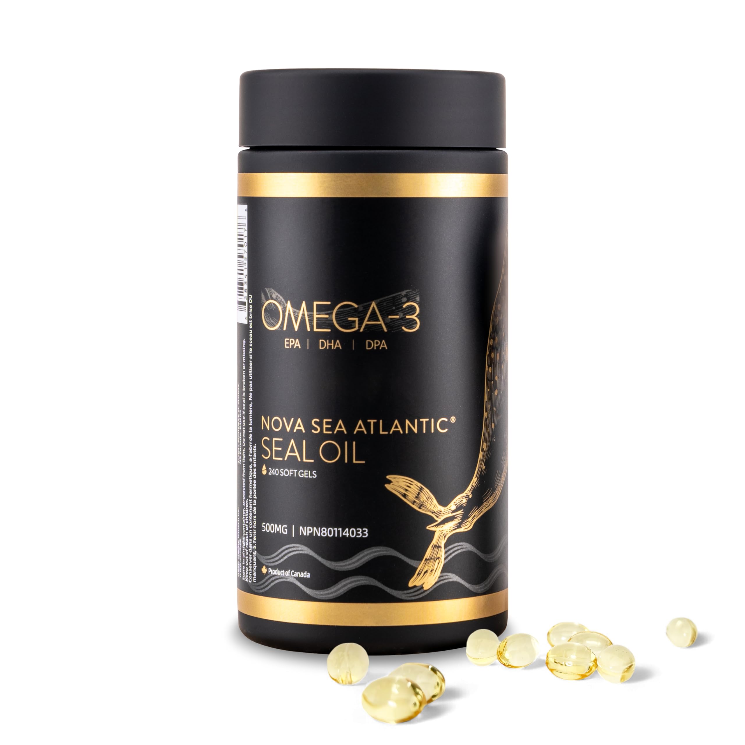 Easy to Swallow Harp Seal Oil Omega-3 Omega-6 Omega-9 by Nova Sea ...