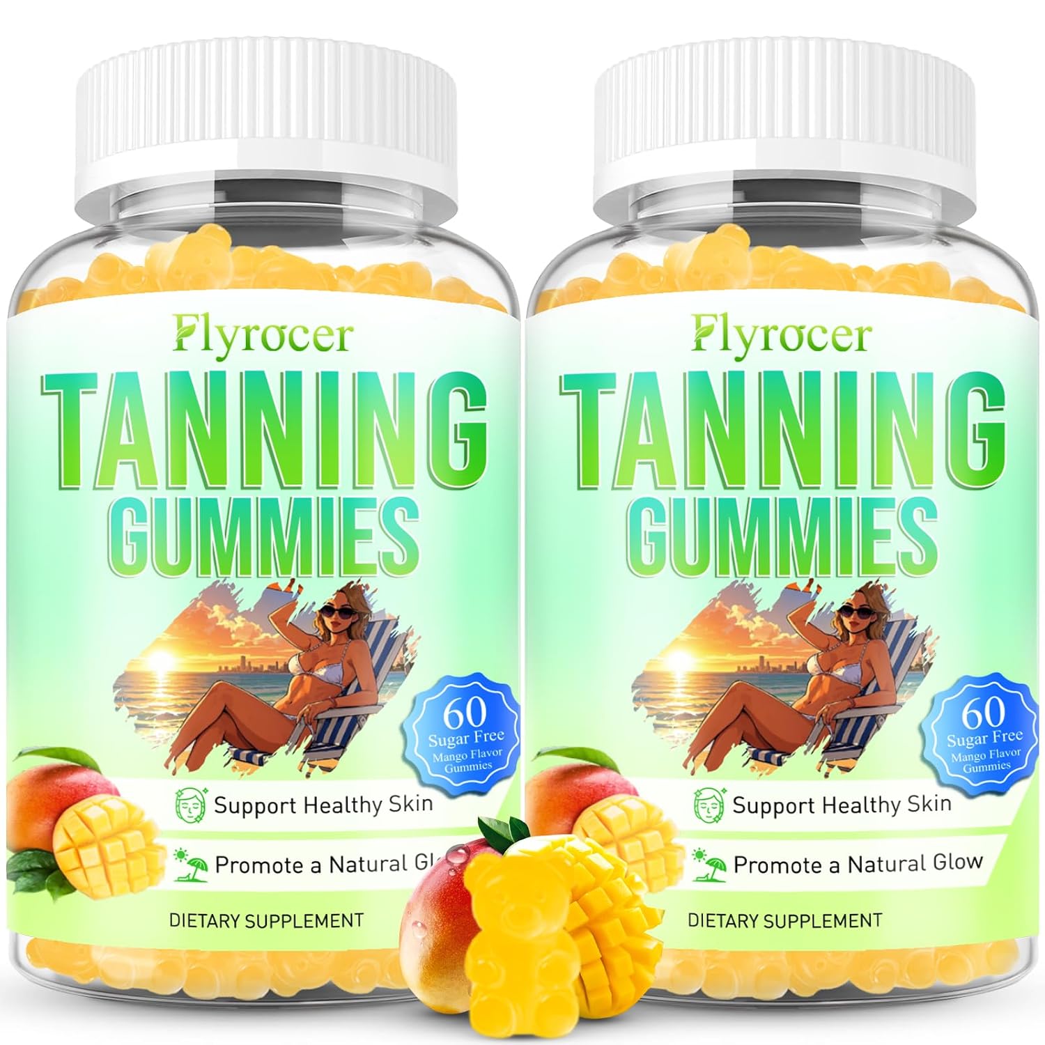 Amazon.com : Tanning Gummies for Women & men, Tanning supplement with ...