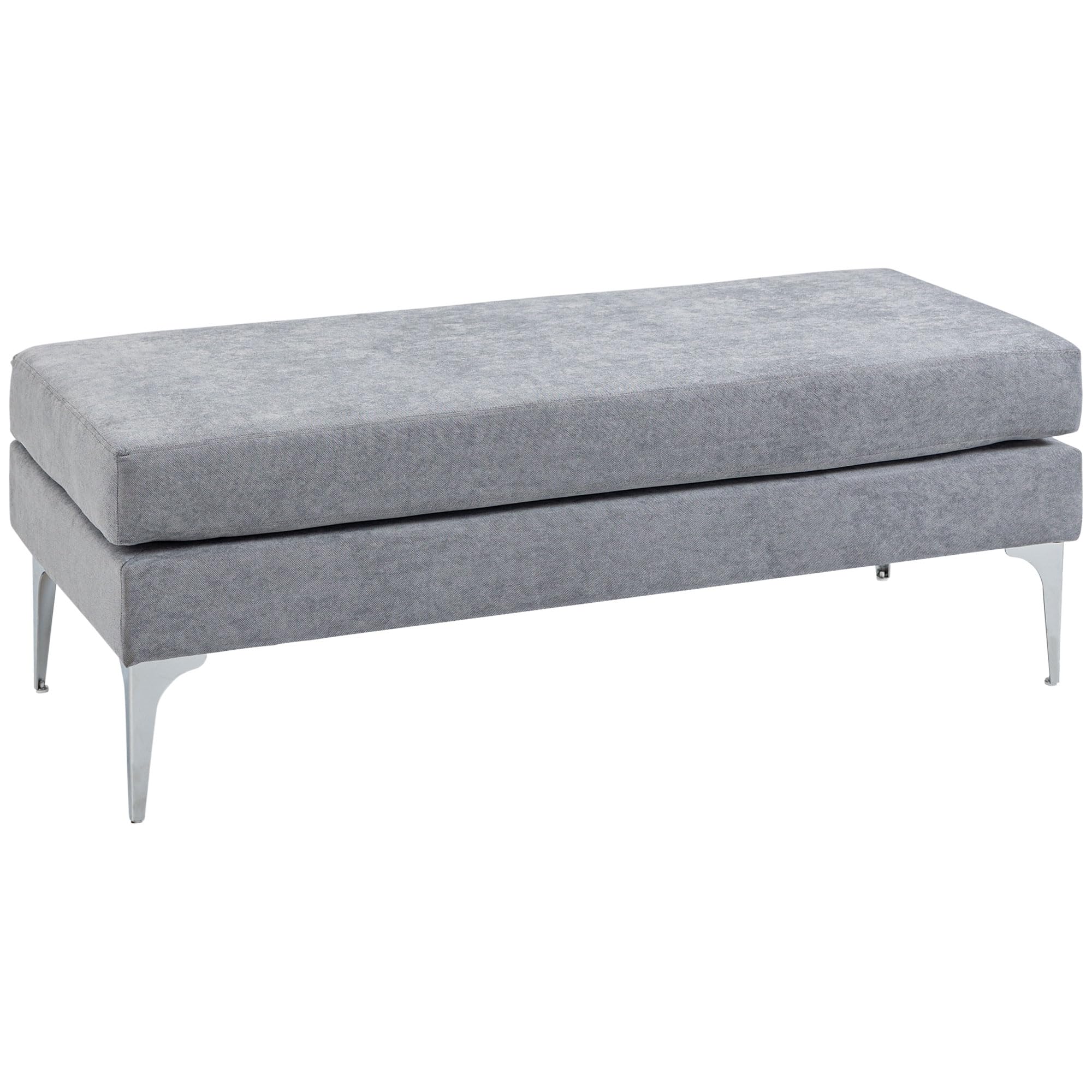 Amazon.com: HOMCOM 48" End of Bed Bench, Upholstered Entryway Bench ...