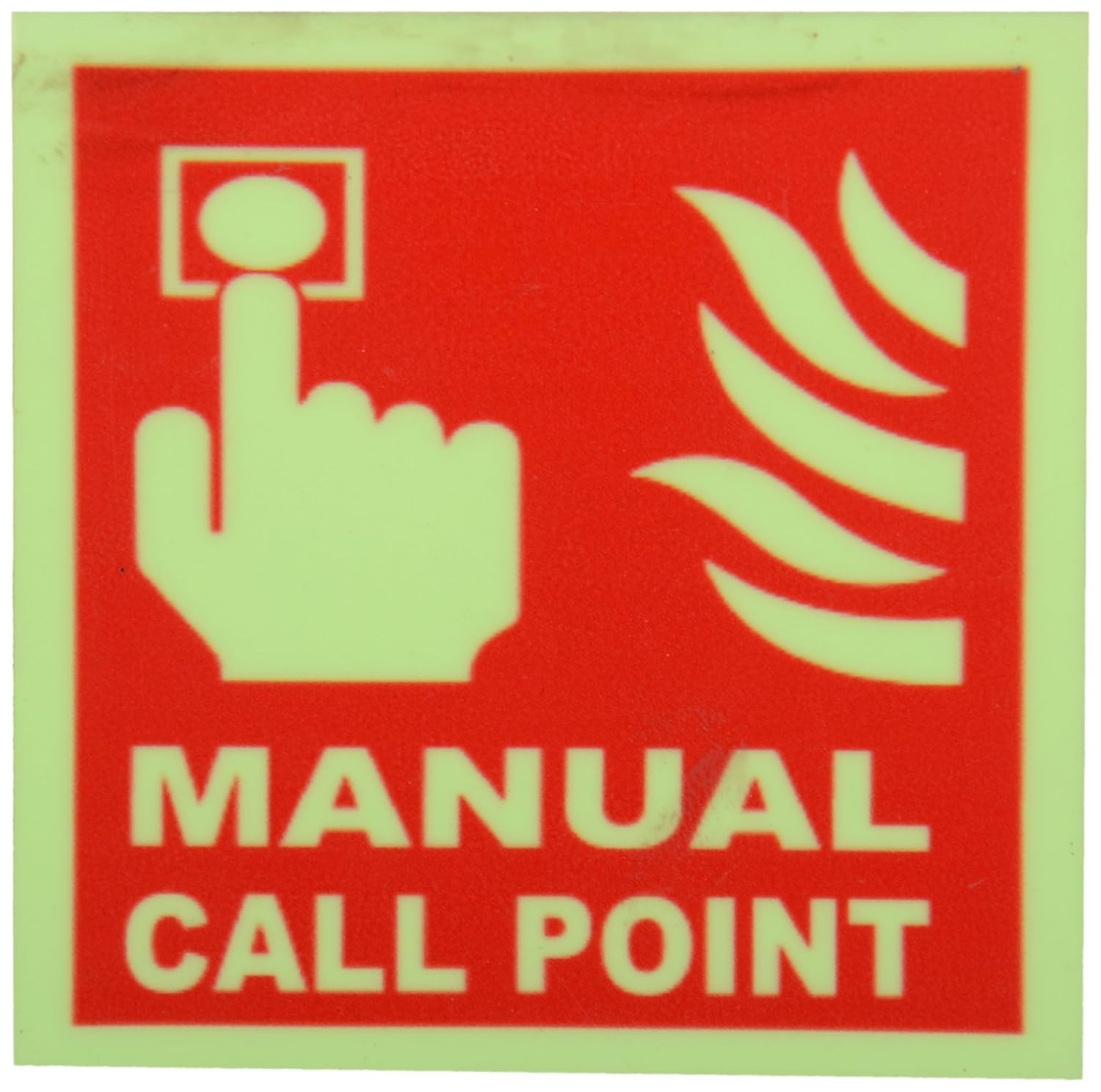 Mediateckboards Manual Call Point Signage Board, 10 cm x 10 cm : Amazon ...