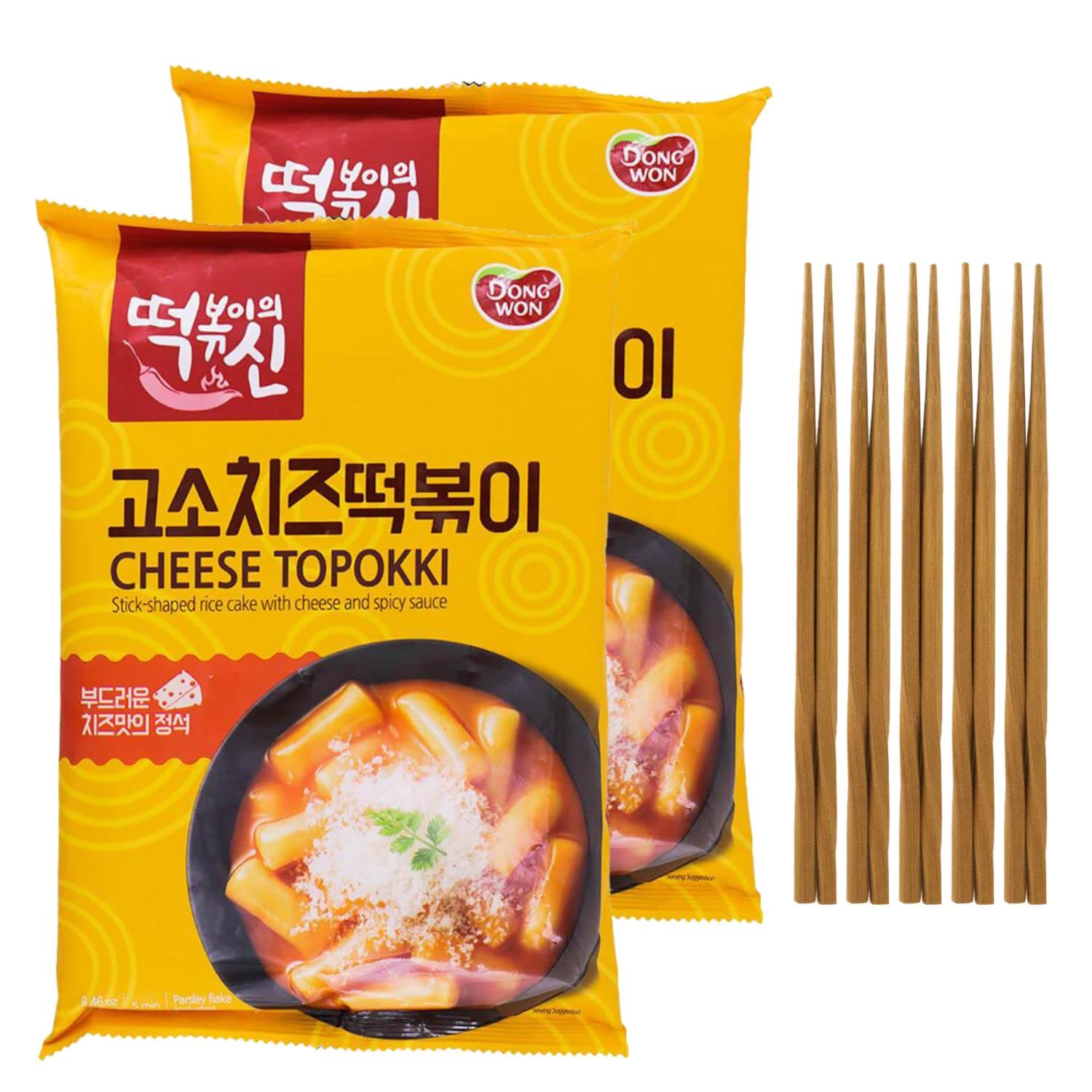 Amazon.com: Dongwon Topokki (Rice Cake), Korean Topokki Instant Rice ...