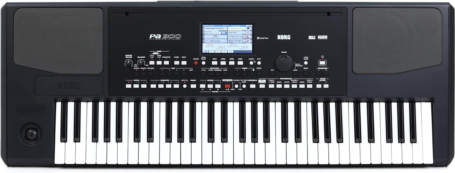 Korg PA-300 Professional Arranger Keyboard, 61 Keys : Amazon.in ...