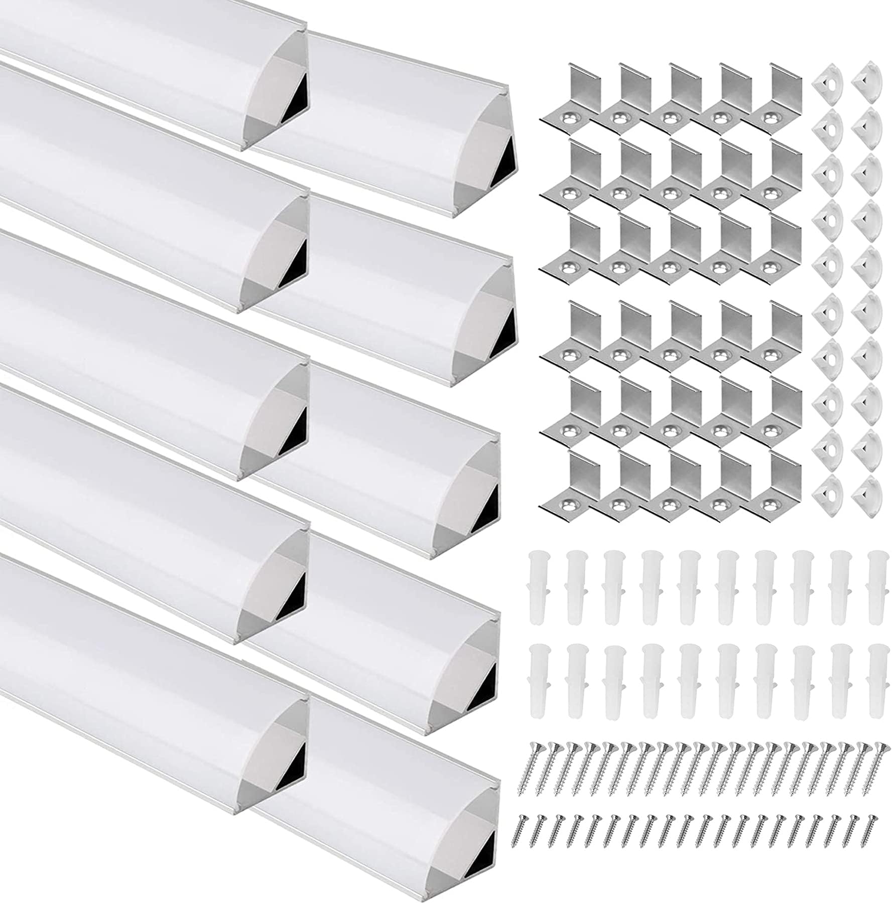 Dasyusuo 90 Grad Led Profil Eckverbinder 12Pcs V Form Eckeverbinder ...