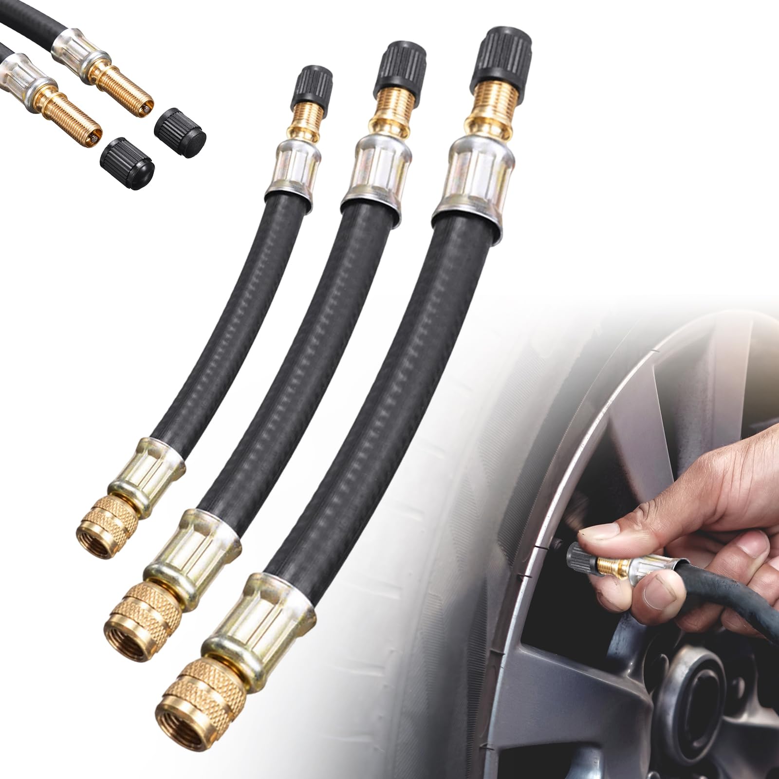 Amazon.com: Universal Flexible Tire Valve Extenders, 2025 New Flexible ...