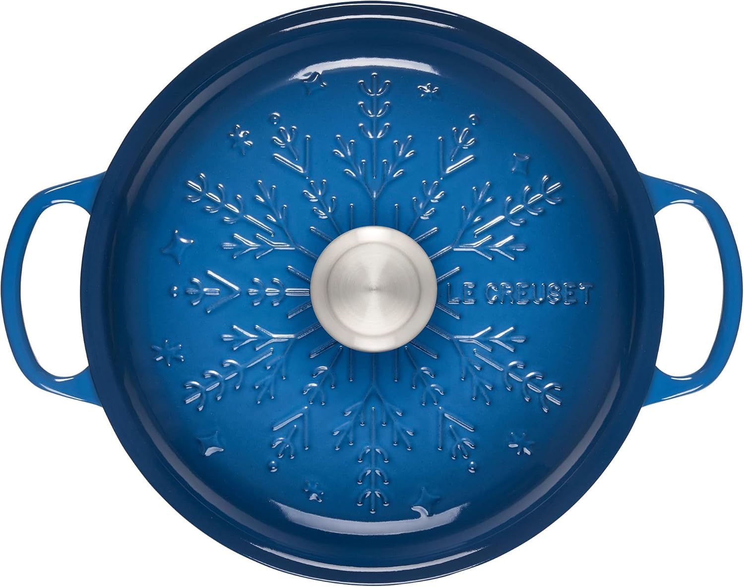 Noel Collection Signature Enameled Cast Iron Braiser Embossed Snowflake ...