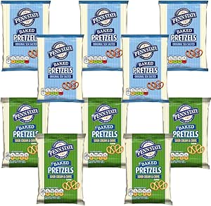 5x30g Penn State Prezels Original Sea Salt and 5x30g Penn State Pretzel ...
