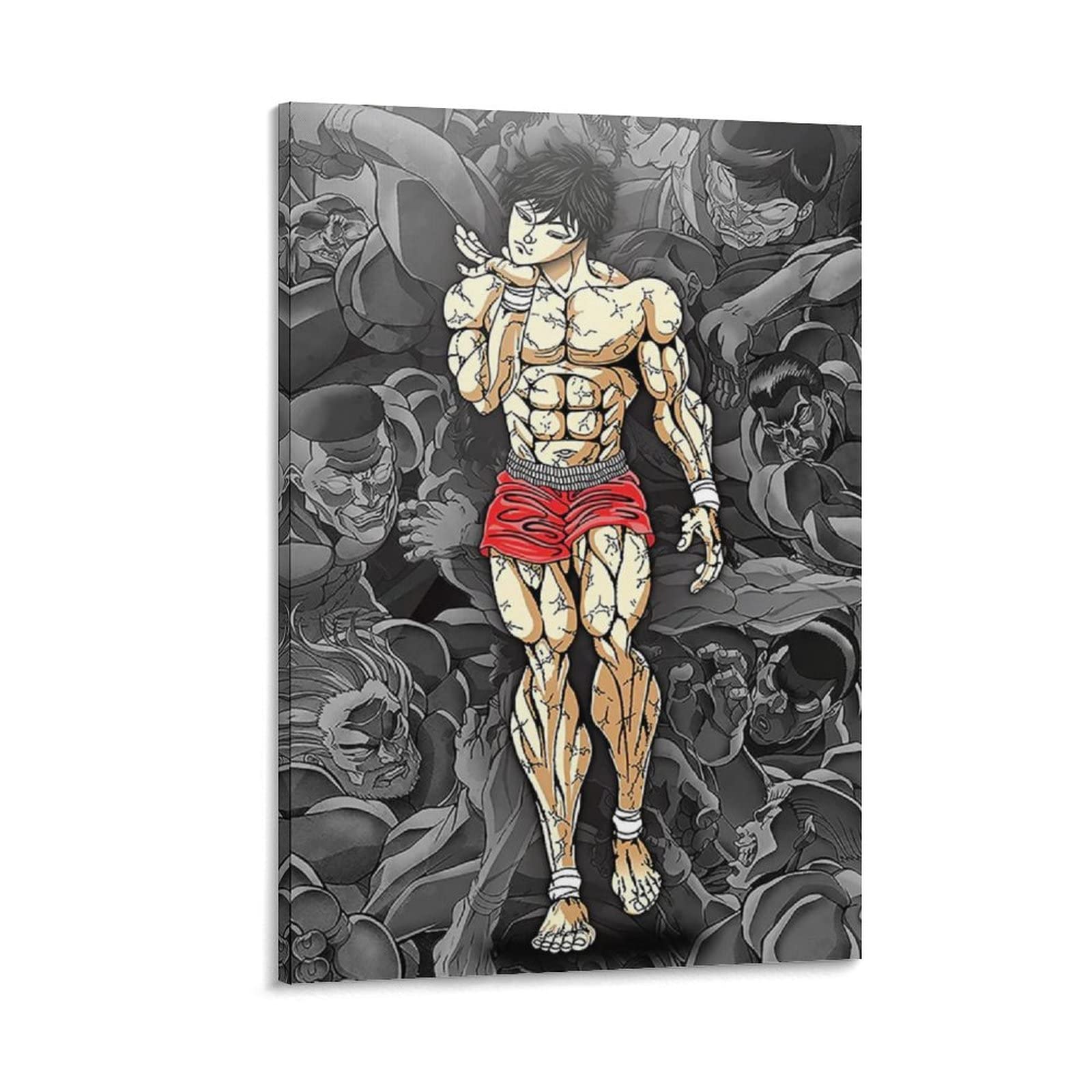 Amazon.com: XIANNA Baki The Grappler Anime Poster (6) Canvas Poster ...