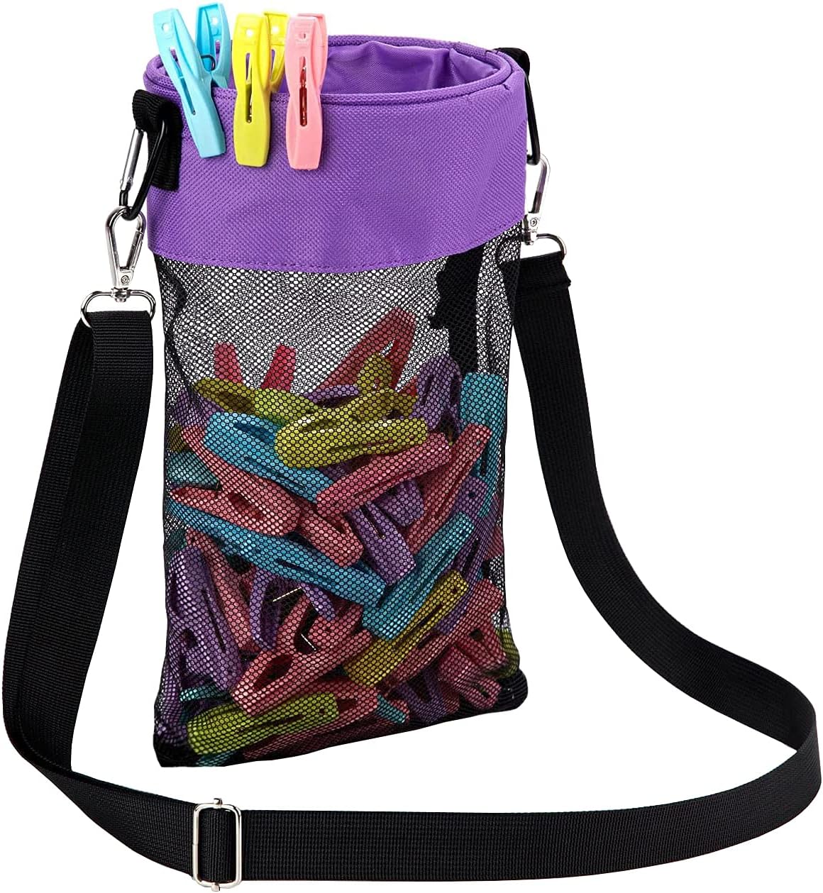 Amazon.com: Mesh Clothespin Bag Holder Outside, Multiple Hanging ...