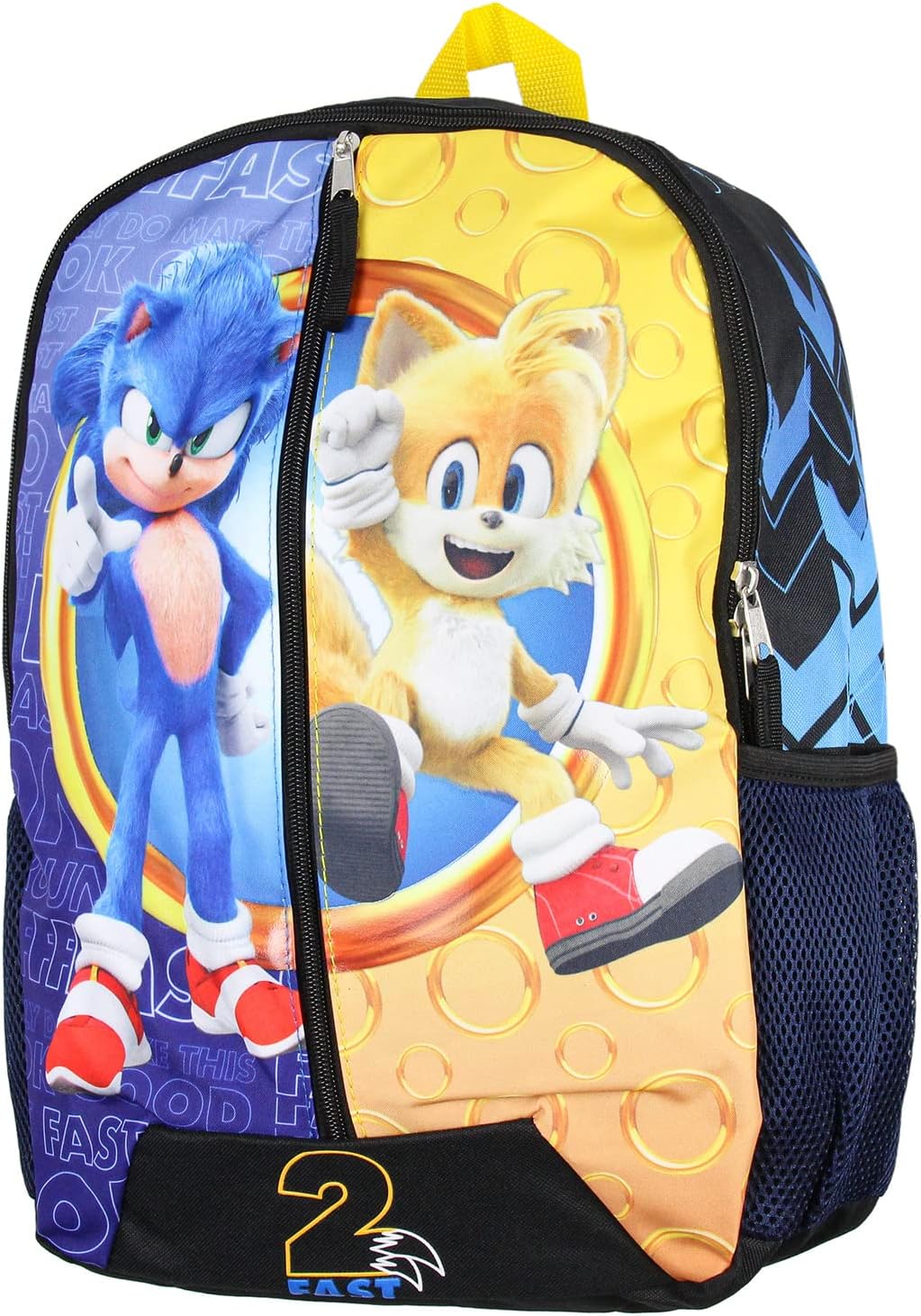 Amazon.com | Bioworld Sonic The Hedgehog Character Print Backpack, OSFA ...