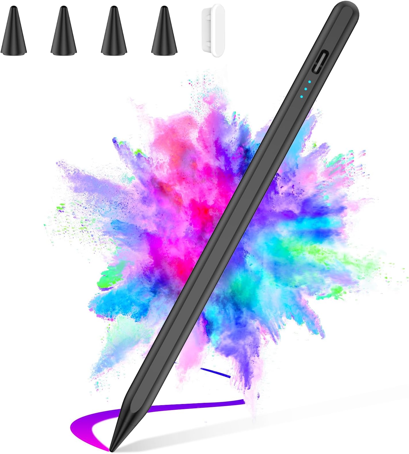 Amazon.com: Stylus Pen for iPad 2018-2024 with Palm Rejection, Apple ...
