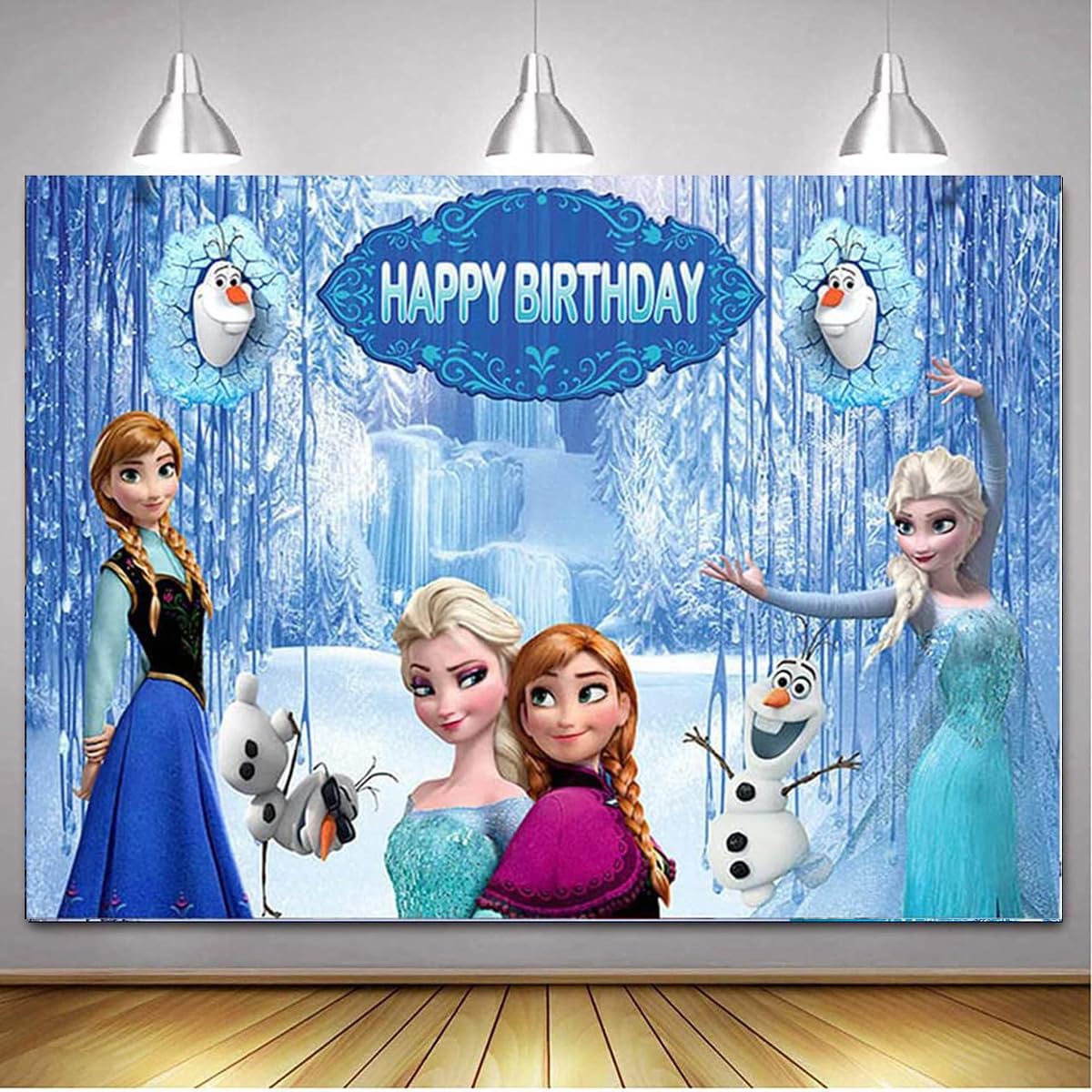 Frozen Birthday Theme Background