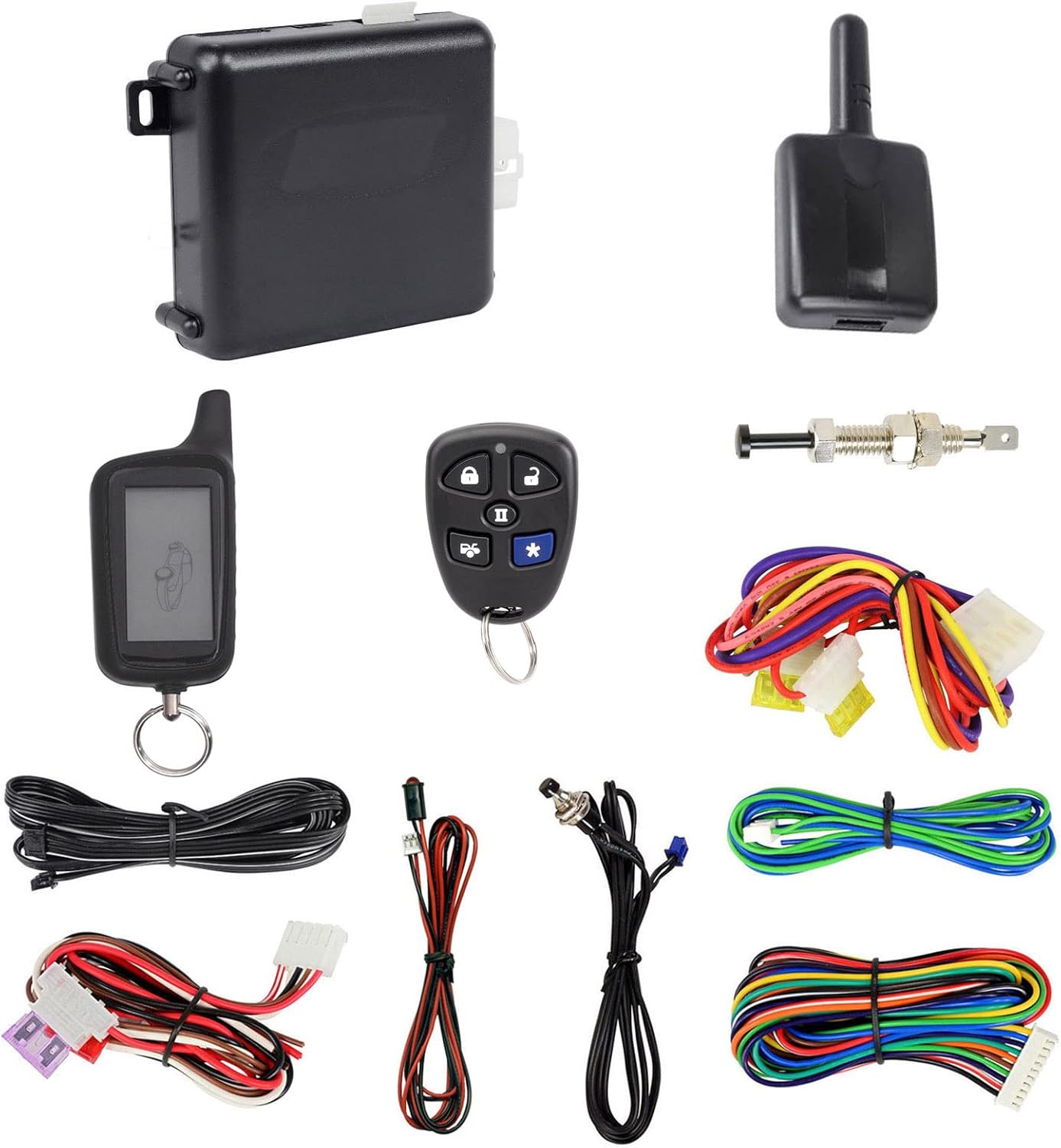 Amazon.com: Megatronix MEGA2000 2-Way LCD Vehicle Remote Start Car ...