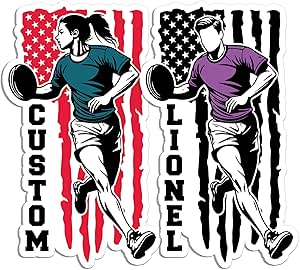 Amazon.com: Custom US Frisbee Player Sticker Personalized Ultimate ...