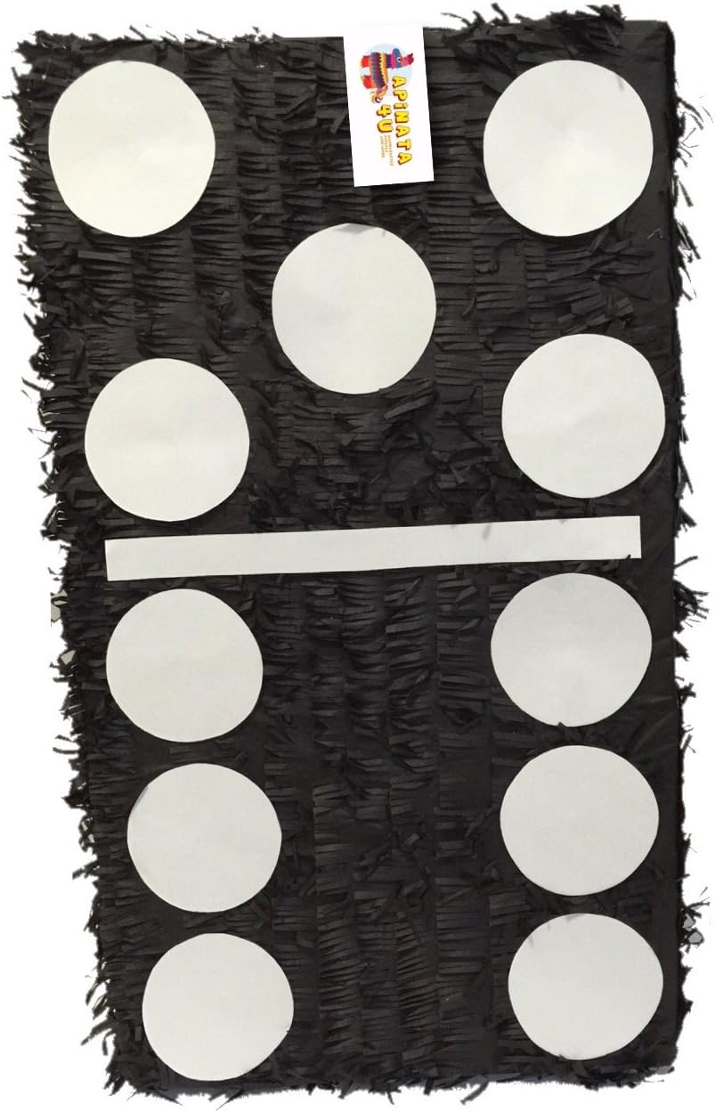 Amazon.com: PINATA4U 20" Tall Black Domino Piece Pinata - Elevate Your ...