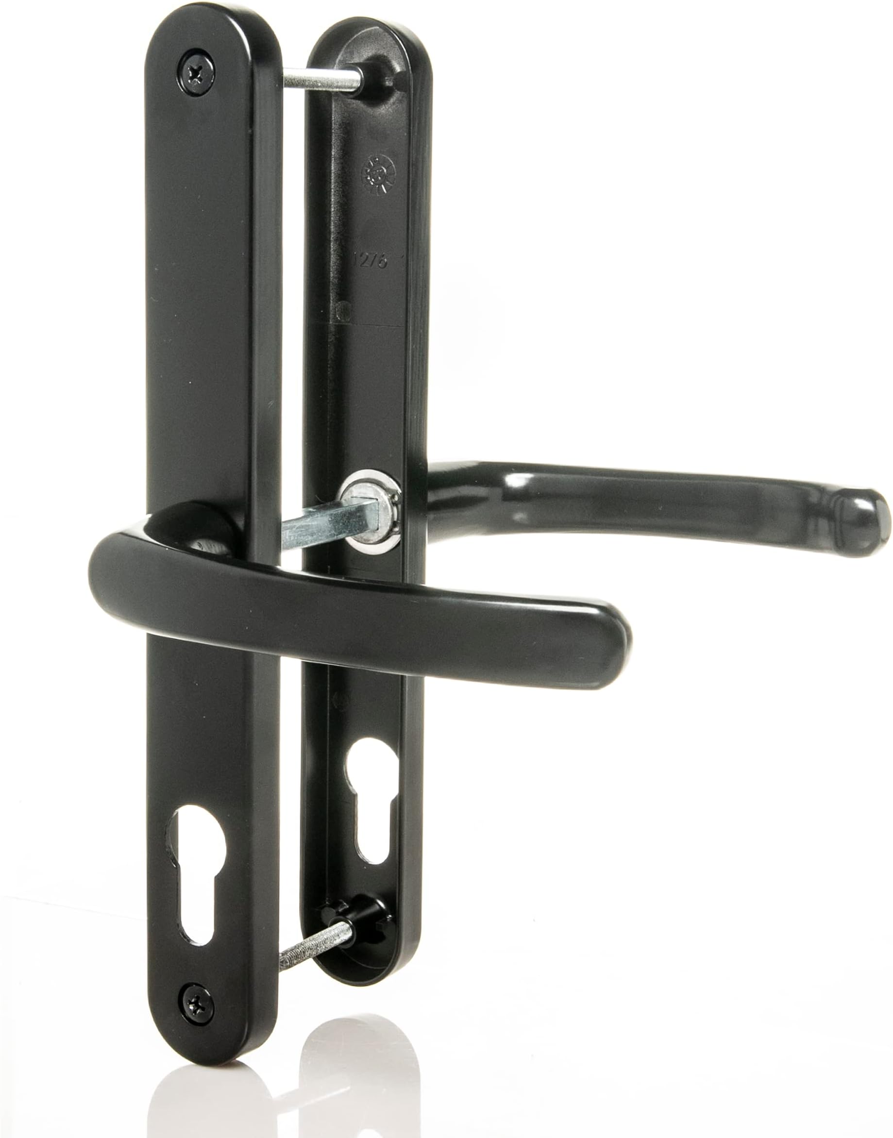 70mm PZ UPVC Door Handles Set Suits Cego Locks - Satin Silver - Lever ...