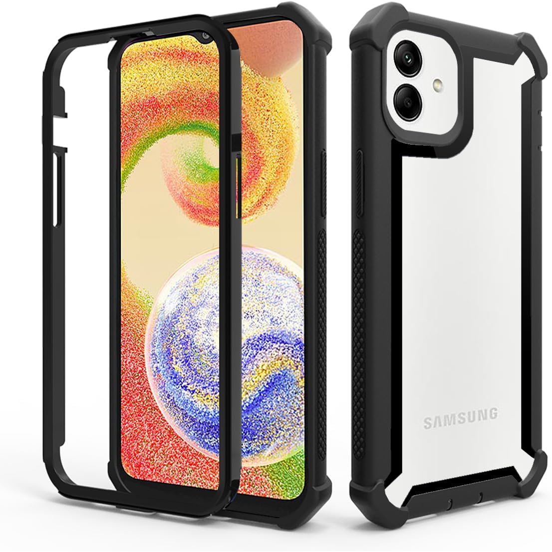 Amazon.com: Asuwish Phone Case for Samsung Galaxy A04e Cover Rugged ...