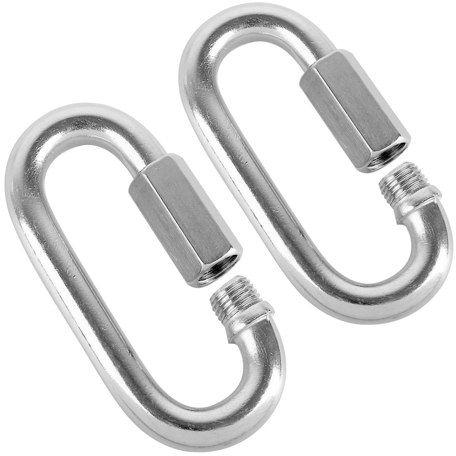 Snapklik.com : KINJOEK 12 Pack M6 Stainless Steel Chain Links
