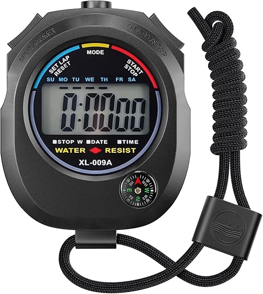 KingL Digital Stopwatch Timer - Interval Timer with Large Display ...