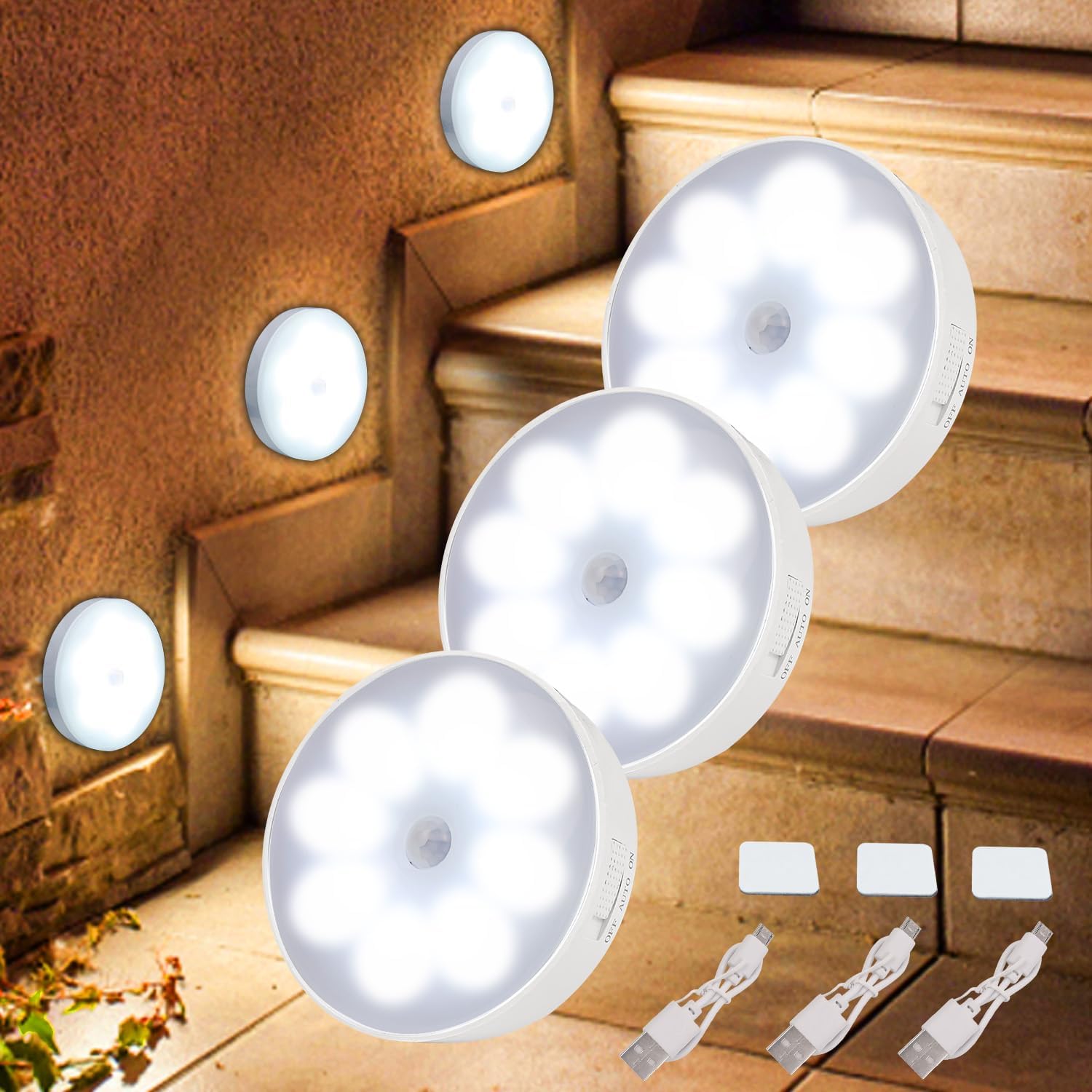RENDIN Lampara LED Recargable Brillo Ajustable,Se Puede Utilizar Como ...