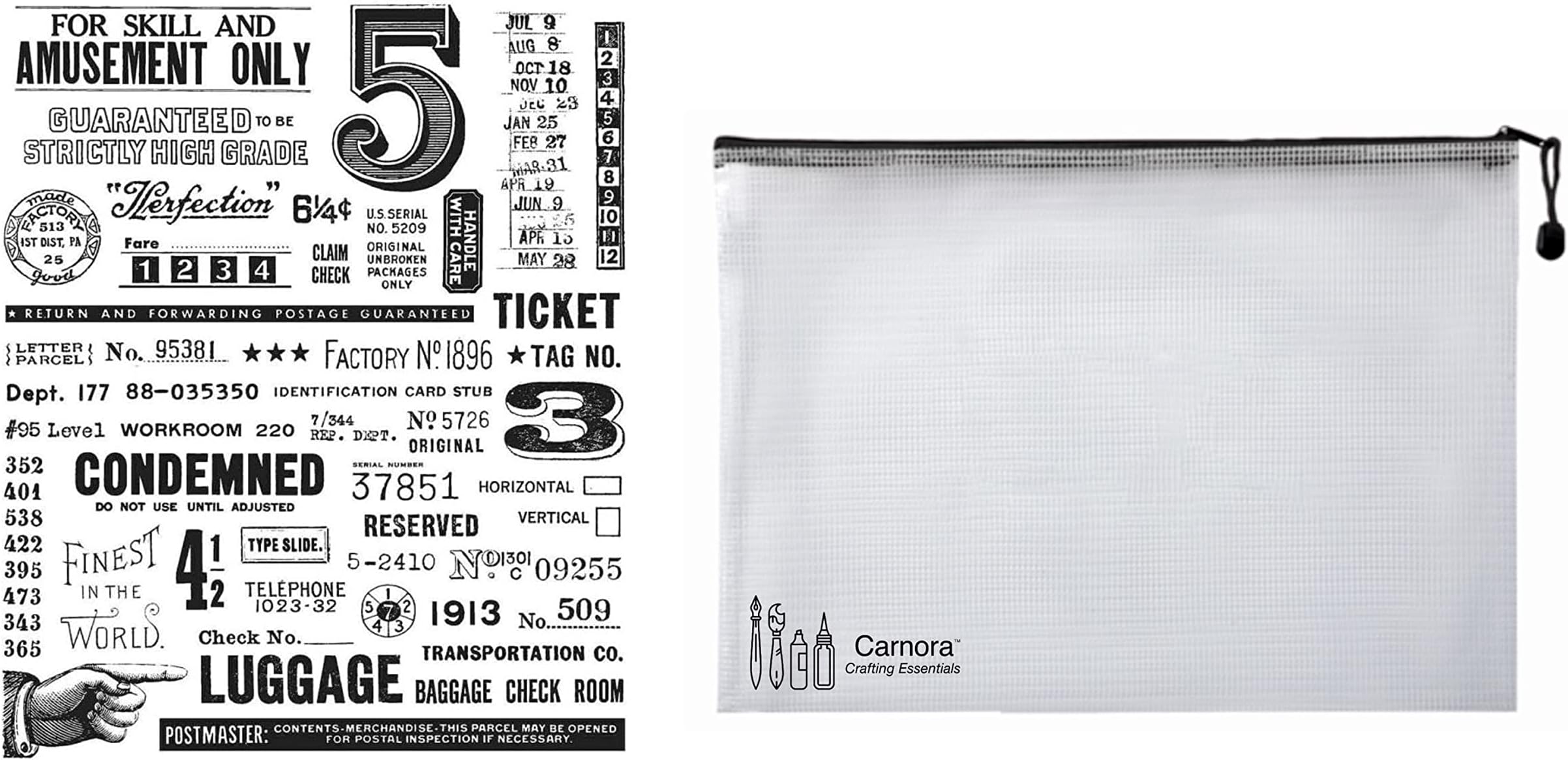 Amazon.com: Tim Holtz Field Notes Cling Stamp Set and Tim Holtz idea ...