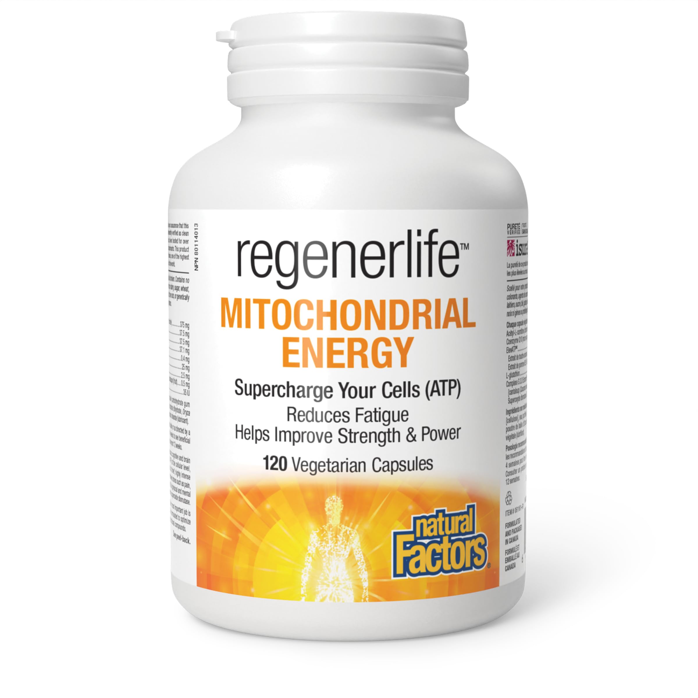 Natural Factors Regenerlife Mitochondrial Energy, 120 vegetarian ...