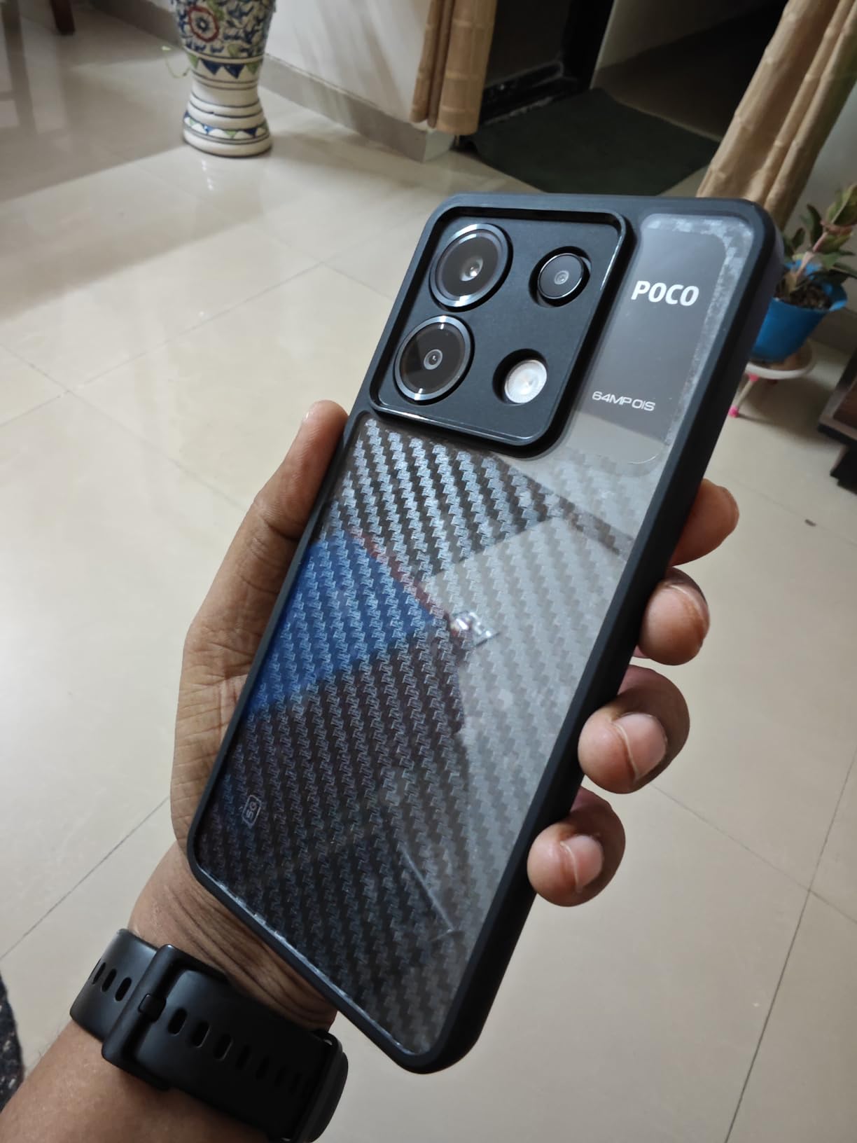 RIGGEAR Shockproof Sleek Hybrid Armor Back Cover Case Compatible with ...