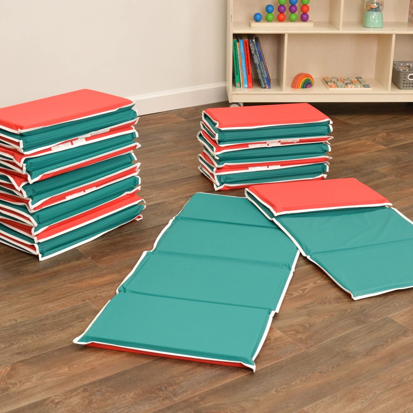 Children's Factory Pillow Rest Mats for Toddlers & Kids, 4-Fold Daycare ...