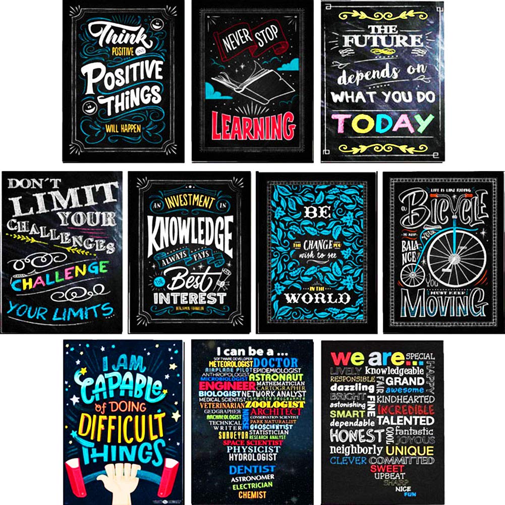 Motivational Posters For Classroom And Office Decorations 10pcs ...