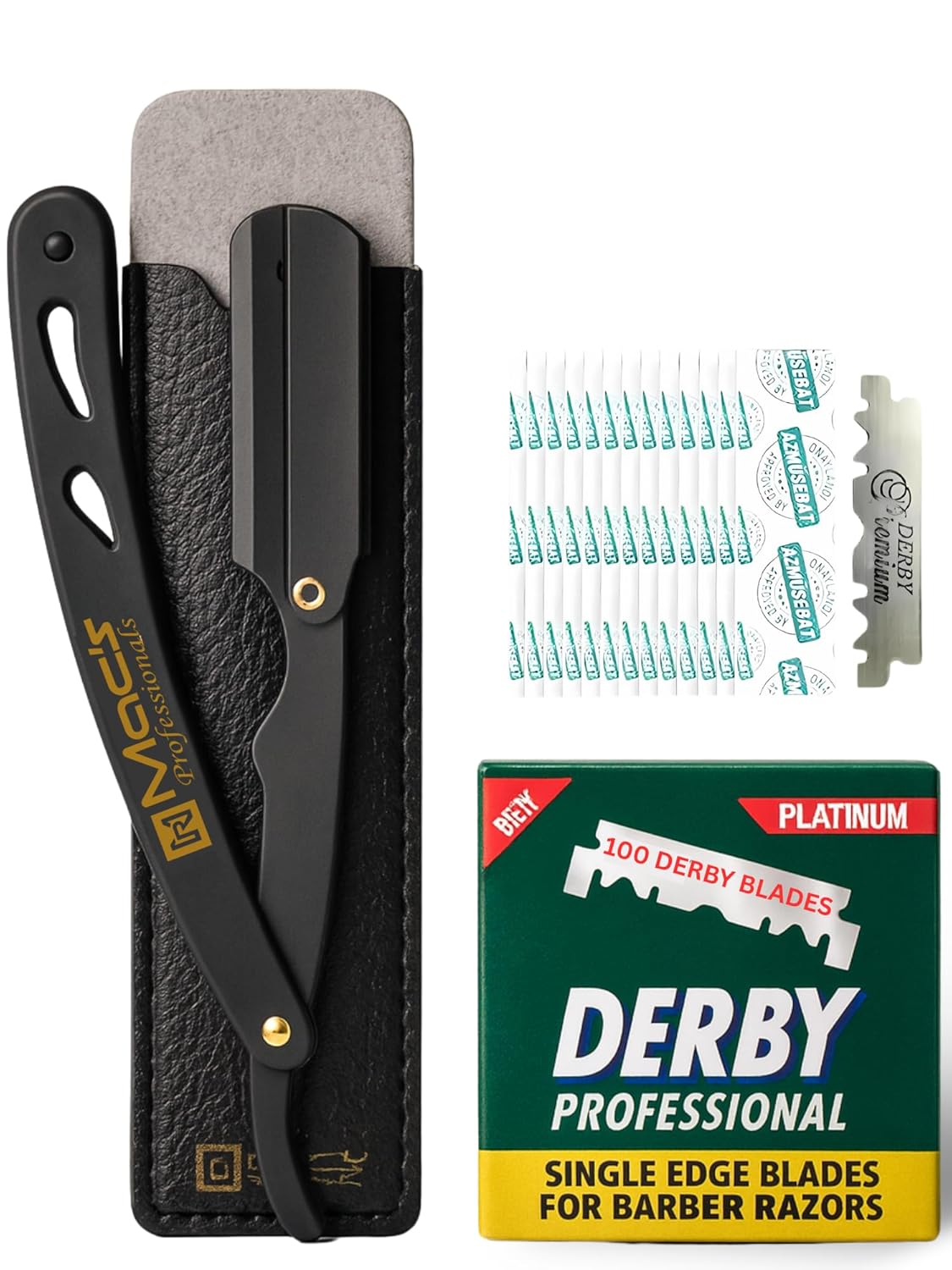 Amazon.com: Professional Straight Razor for Men Barber Straight Edge ...