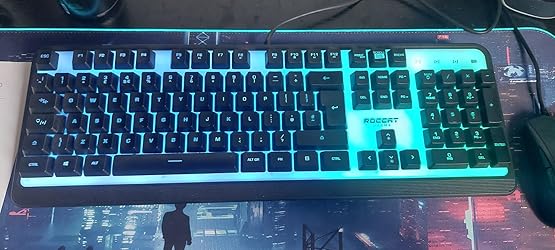 Roccat Magma - Membrane Gaming Keyboard with RGB Lighting (UK Layout ...
