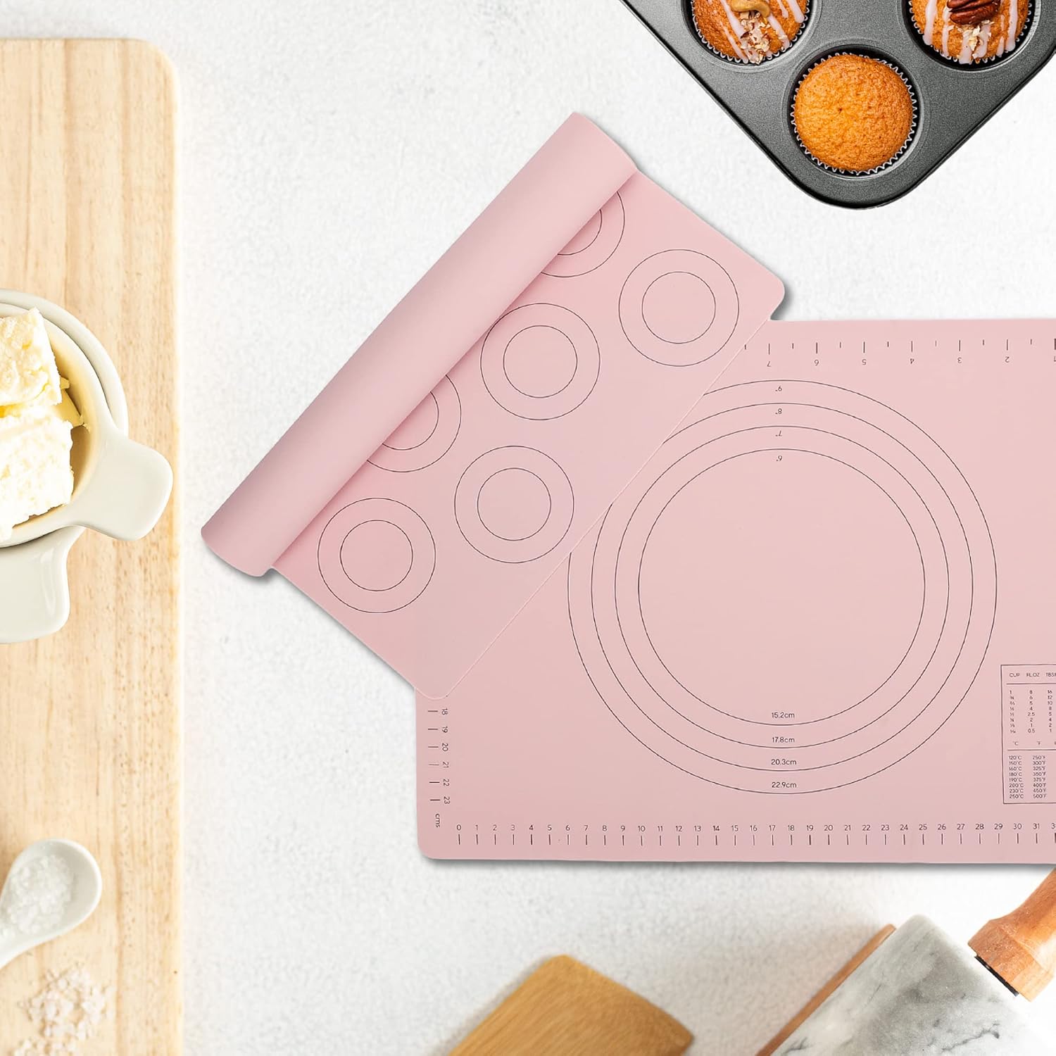 Buy Anko Silicone Baking Mat for Chapati Atta Kneading, Non-Stick ...