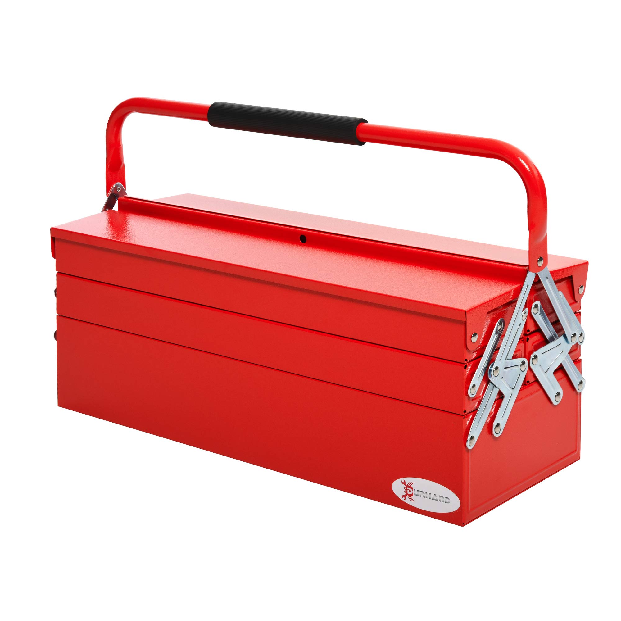 Durhand Metal Tool Box 3 Tier 5 Tray Professional Portable | Desertcart ...