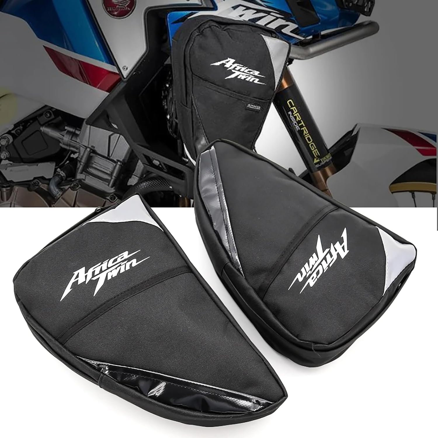 Amazon.com: VITINO 2PCS Motorcycle Frame Bag Waterproof Crash Bars Bag ...