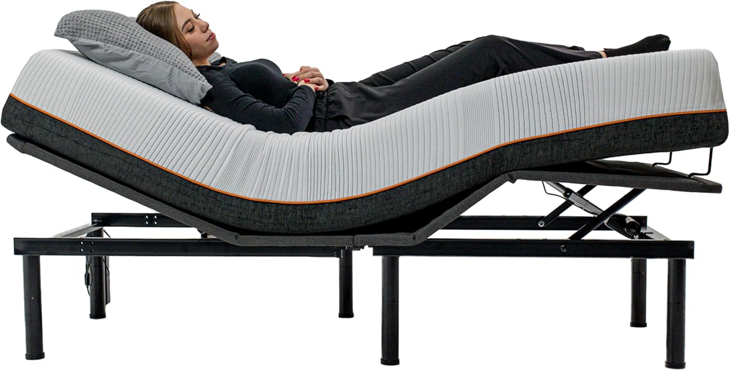 Amazon.com: Evedy Queen Size Adjustable Bedframe,Intelligent Sleep ...