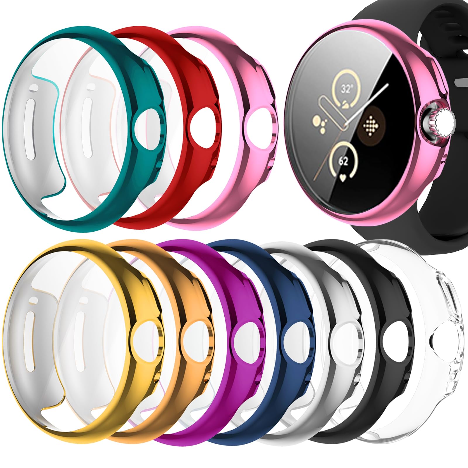 Amazon.com: Wugongyan Case Compatible with Google Pixel Watch 3 41mm ...