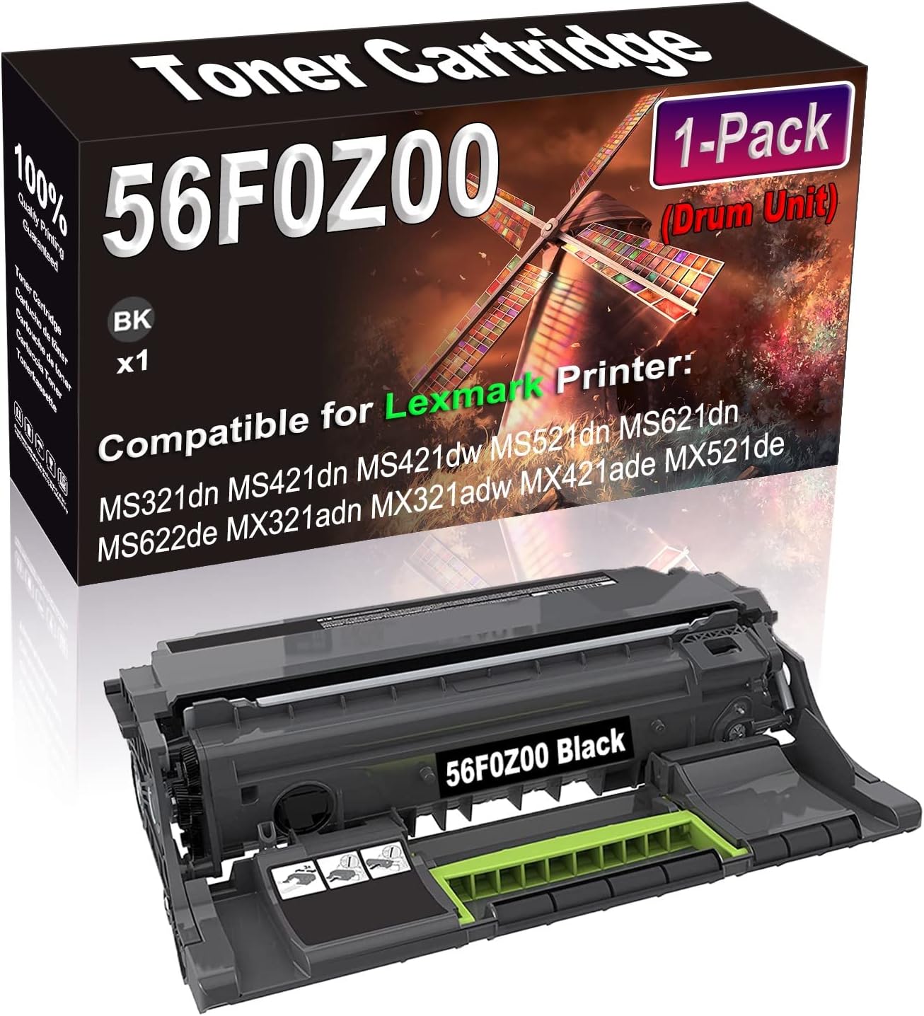 Amazon.com: Kolasels (NO Toner) 1-Pack Compatible MS321dn MS421dn ...