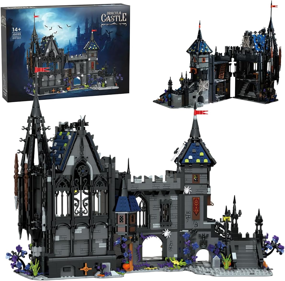 Amazon.com: BBTiloBrix Dracula Castle Building Block Set, 3007PCS ...
